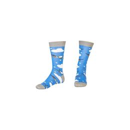 Abgestrumpft Socks 'Flugzeug' female Blue size 35-38