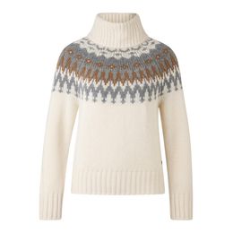 Bogner Pullover 'Ingrid' Damen Größe S creme / braun / grau