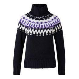 Bogner Pullover 'Ingrid' Damen Größe L lila / schwarz / weiß