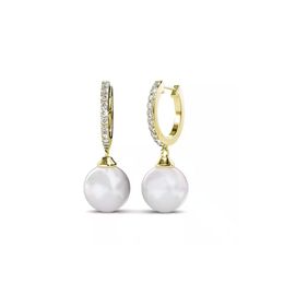 Rougemont Jewellery Earrings 'Extravagante Perlen Creolen' female Gold size One Size