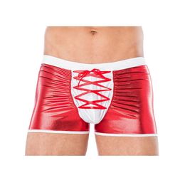 Andalea Boxershorts 'Weihnachts Wetlook-Boxer' Herren Größe 4XL/5XL rot