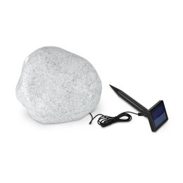 Tchibo - Solar-Leuchte »Stein« - 35x26x26cm - grau - Polyethylen / Acryl / Polyethylen