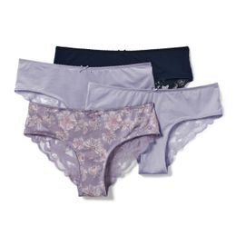 Tchibo - 4 Brazilslips - Damen - Gr. L - dunkelblau