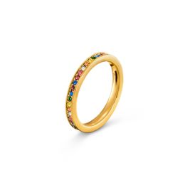 Tchibo - Ring Memory Multicolor - Damen - Gr. 17 - gold