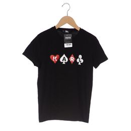 K by KARL LAGERFELD Karl Lagerfeld T-Shirt Damen Gr&ouml;&szlig;e S Second Hand schwarz