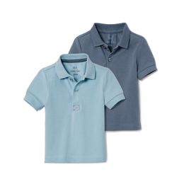 Tchibo - 2 Jersey-Poloshirts - Baby - Gr. 74/80 - hellblau