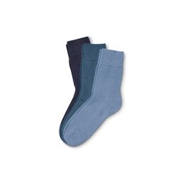 Tchibo - 3 Paar Socken - Damen - Gr. 35-38 - dunkelblau