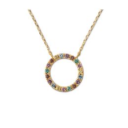 Tchibo - Gold-Kette mit farbigen Zirkonia - gold