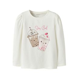 name it Shirt 'NMFOllia' M&auml;dchen Gr&ouml;&szlig;e 104 beige / creme / pink / rosa / schwarz / wei&szlig;