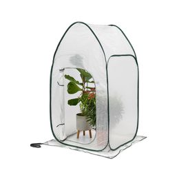 Tchibo - Hohes Pop-up-Pflanzenschutz-Zelt - 100x100x190cm - dunkelgrün - Polyethylen / Fiberglas / Polyester