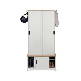 Tchibo - Multifunktionale Garderobe - 86x51x180cm - schwarz - Holz / Metall