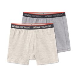 Tchibo - 2 Slipboxer mit RWS-zertifizierter Wolle - Herren - Gr. S/4 - hellgrau