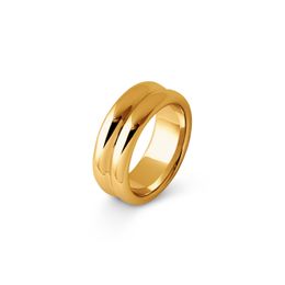 Tchibo - Doppelring - Damen - Gr. 20 - gold