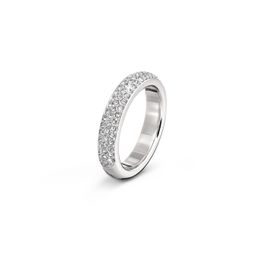 Tchibo - Ring Sparkle Donut - Damen - Gr. 18 - silber