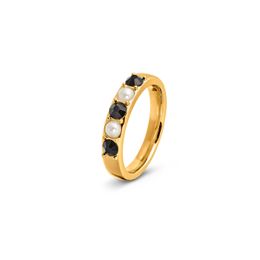 Tchibo - Ring Black and White - Damen - Gr. 20 - schwarz