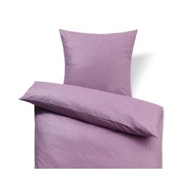 Tchibo - Seersucker-Bettwäsche - lila