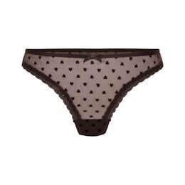 Hunkemöller Hunkemöller String 'Phoebe' Damen Größe S schoko / schwarz