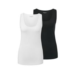 Tchibo - 2 Tops - Damen - Gr. S - schwarz