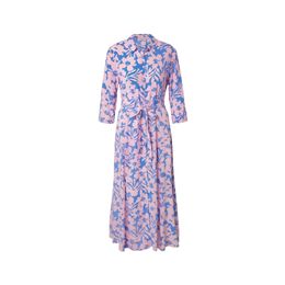 Tchibo - Bedrucktes Hemdblusenkleid - Damen - Gr. 42 - hellblau/geblümt