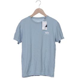 Alpha Industries T-Shirt Herren Größe S Second Hand hellblau