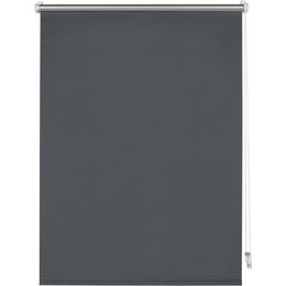 Seitenzugrollo OTTO HOME "Thermo Klemmrollo Energiesparend", grau (anthrazit), B:50cm H:150cm, Polyester, Rollos, abdunkelnd mit Thermobeschichtung