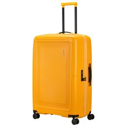 Hartschalen-Trolley American Tourister "DASHPOP 77", Gr. B/H/T: 50cm x 77cm x 33cm 104 l, gelb (golden gelb), Polypropylen, Koffer, Koffer groß Reisekoffer TSA-Zahlenschloss Aufgabegepäck