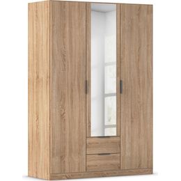 Kleiderschrank Rauch "Drehtürenschrank Schrank Garderobe Ankleide Schlafzimmer LAGOA", eiche sonoma, B:136cm H:197cm T:54cm, Holzwerkstoff, Schränke, geräumige Schubladen, 3 Breiten, optional mit Aufsatz MADE IN GERMANY