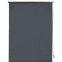 Seitenzugrollo OTTO HOME "Thermo Klemmrollo Energiesparend", grau (anthrazit), B:75cm H:150cm, Polyester, Rollos, abdunkelnd mit Thermobeschichtung