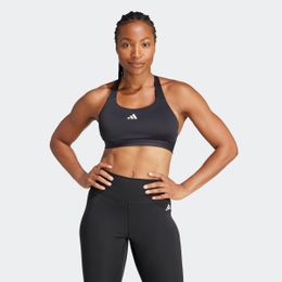 Sport-BH adidas Performance "TLRDRCT HS BRA", Damen, Gr. Cup C/D, schwarz (schwarz c, d), Obermaterial: 89% Polyester, 11% Elasthan, BHs