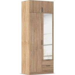 Kleiderschrank Rauch "Drehtürenschrank Schrank Garderobe Ankleide Schlafzimmer LAGOA", eiche sonoma, B:91cm H:235cm T:54cm, Holzwerkstoff, Schränke, geräumige Schubladen, 3 Breiten, optional mit Aufsatz MADE IN GERMANY