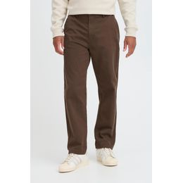 Chinohose Blend "BHNATAN WIDE LEG CHINO", Herren, Gr. 34, Länge 32, schwarz (slate schwarz), Web, Obermaterial: 98% Baumwolle, 2% Elasthan, unifarben, relaxed fit knöchellang, Hosen