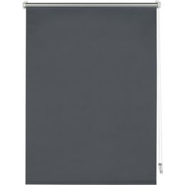 Seitenzugrollo OTTO HOME "Thermo Klemmrollo Energiesparend", grau (anthrazit), B:80cm H:150cm, Polyester, Rollos, abdunkelnd mit Thermobeschichtung