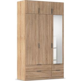 Kleiderschrank Rauch "Drehtürenschrank Schrank Garderobe Ankleide Schlafzimmer LAGOA", eiche sonoma, B:136cm H:235cm T:54cm, Holzwerkstoff, Schränke, geräumige Schubladen, 3 Breiten, optional mit Aufsatz MADE IN GERMANY