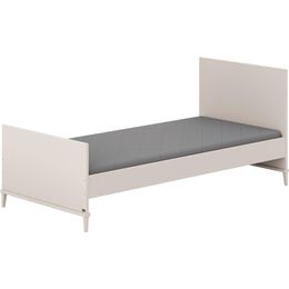 Kinderbett YUNY BY PAIDI "SISTER LOU 90x200cm Jugendliege in Beige", beige (cashmere, beige), B:96,1cm H:90,7cm L:207,2cm, Betten, zeitloses und langlebiges Einzelbett, geprüfte Qualität