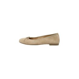 Ca'Shott Ballerina CA'SHOTT "Ca'Shott Ballet flats CASELVIRA", Damen, Gr. 38, Normalschaft, beige, Obermaterial: 100% Leder, Schuhe