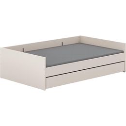 Kinderbett YUNY BY PAIDI "SISTER LOU mit Bettkasten, Jugendliege", beige (cashmere, beige), B:125,7cm H:55,9cm L:204cm, Betten, bietet extra Stauraum oder zweite Liegefläche, Kojenliege Beige