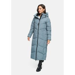 Winterjacke Marikoo "Firella", Damen, Gr. XL, stormyblau, Obermaterial: 100% Polyester; Futter: 100% Polyester; Wattierung: 100% Polyester; Ärmelfutter: 100% Polyester, Jacken, extra lange Passform und seitliche Belüftungsöffnungen