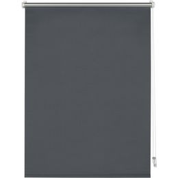 Seitenzugrollo OTTO HOME "Thermo Klemmrollo Energiesparend", grau (anthrazit), B:85cm H:150cm, Polyester, Rollos, abdunkelnd mit Thermobeschichtung
