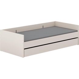 Kinderbett YUNY BY PAIDI "SISTER LOU mit Bettkasten, Jugendliege", beige (cashmere, beige), B:95,7cm H:55,9cm L:204cm, Betten, bietet extra Stauraum oder zweite Liegefläche, Kojenliege Beige