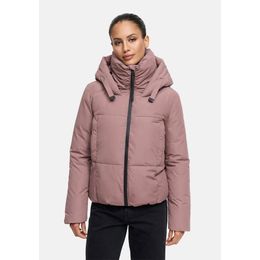 Winterjacke Marikoo "Ninikaa", Damen, Gr. XL, mauve, Obermaterial: 100% Polyester; Futter: 100% Polyester; Wattierung: 100% Polyester; Ärmelfutter: 100% Polyester, Jacken, kurze Winterjacke mit extra hohem Windschutzkragen