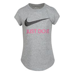 T-Shirt Nike Sportswear, Kinder, Gr. 116 (6), grau (dk grau heat), Obermaterial: 60% Baumwolle, 40% Polyester, Shirts, für Kinder