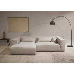 Ecksofa, B:288cm H:66cm T:198cmgreige, LeGer Home by Lena Gercke, 100% Polyester, Wohnzimmer, Sofas, "PIARA XXL, Big-Sofa, Cord, Leinenoptik o.
