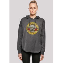 Kapuzenpullover F4NT4STIC "Guns 'n' Roses Band", Damen, Gr. L, charcoal, Obermaterial: 100% Baumwolle, oversize, Pullover Kapuzenpullover, Print