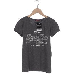 Superdry T-Shirt Damen Größe XS Second Hand grau
