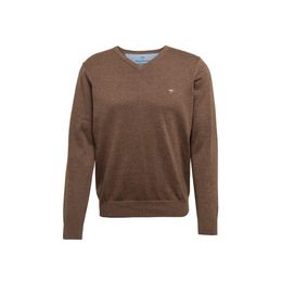 Fynch-Hatton Pullover Herren Gr&ouml;&szlig;e L dunkelbraun / hellgrau