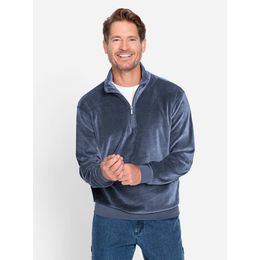 Sweatshirt Catamaran, Herren, Gr. 56/58, blau (rauchblau), 75% Baumwolle, 25% Polyester, unifarben, Sweatshirts Sweatshirt