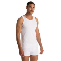 T-Shirt Bruno Banani "FINE RIB", Herren, Gr. L, weiß, Feinripp, Obermaterial: 96% Baumwolle, 4% Elasthan, unifarben, Shirts