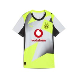 Trainingsshirt Puma "Borussia Dortmund 25/26 Auswärtstrikot Damen", Damen, Gr. L, silber mist gelb alert gray, 100% Polyester, bedruckt, regular fit, Rundhals, Shirts