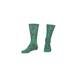 Abgestrumpft Socks 'Hirsch' female Green size 43-46