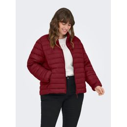 Steppjacke Only CARMAKOMA "CARTAHIA LW QUILTED JACKET OTW", Damen, Gr. S, cabernet, Web, Obermaterial: 100% Nylon, unifarben, Jacken Steppjacke